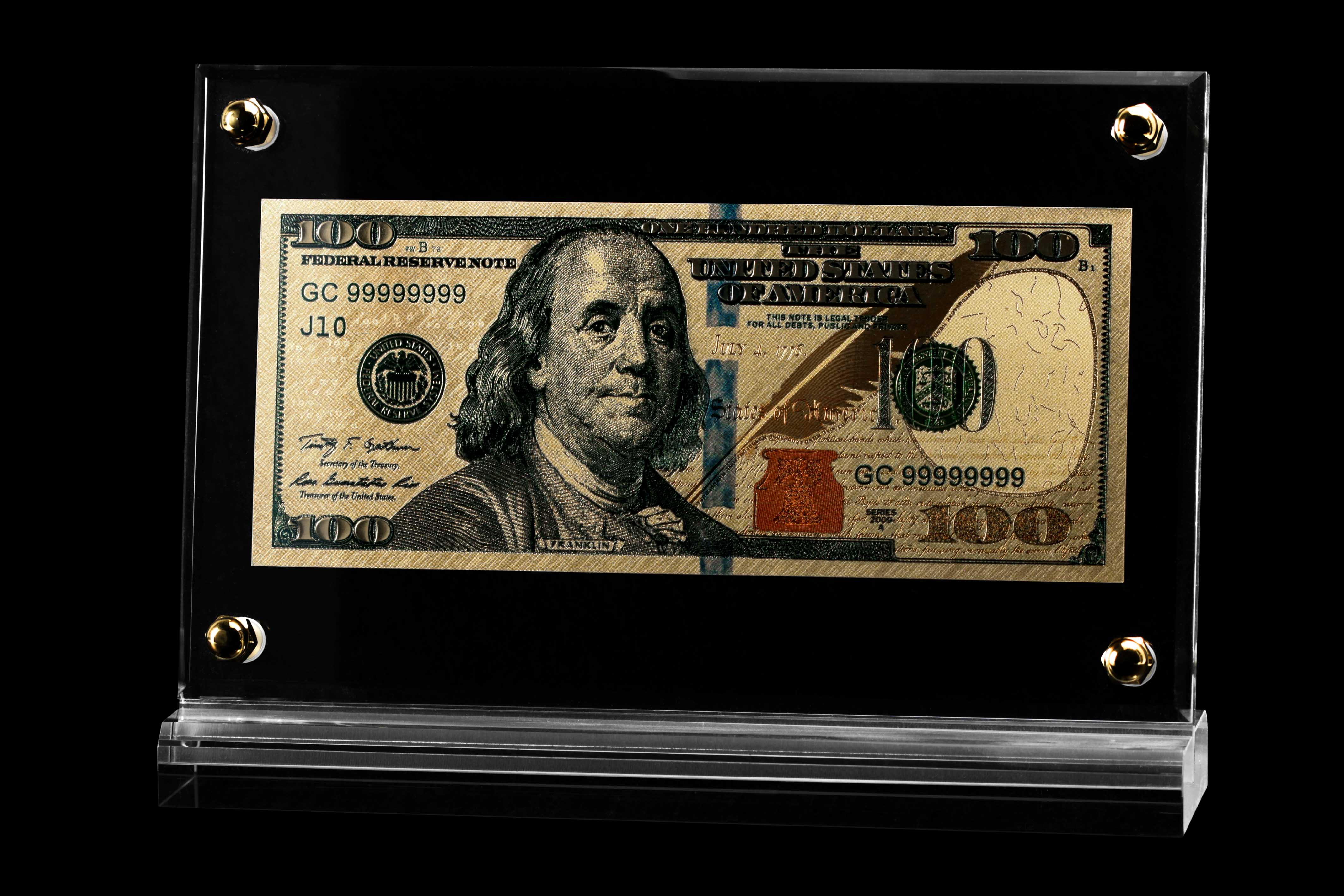 24 Carat Gold USA $100 Banknote – Astley & Parkes